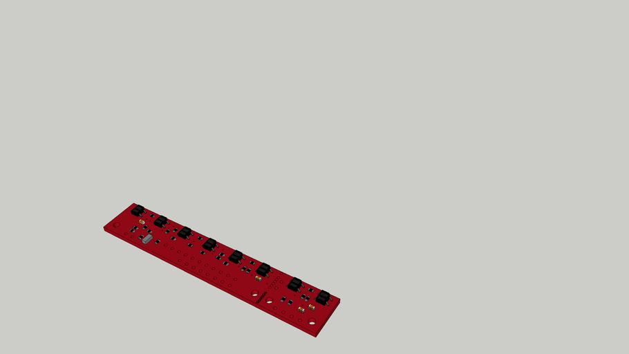 QTR-8RC Reflectance Sensor Array | 3D Warehouse