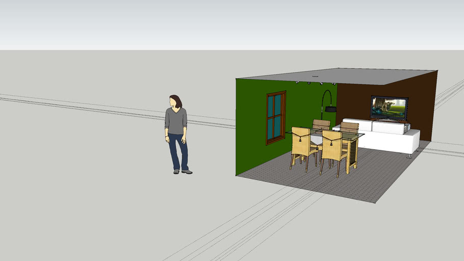 Living very simple interior | 3D Warehouse