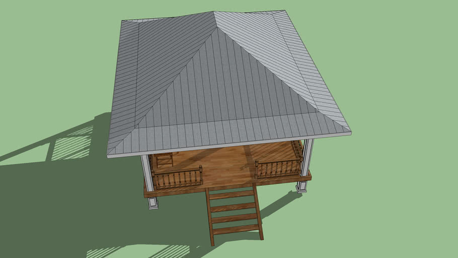 Wooden Hut/Cabana | 3D Warehouse