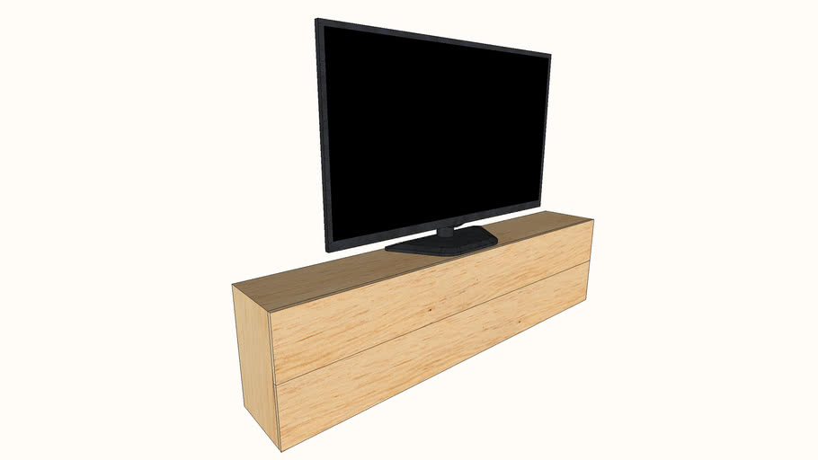TV stand design build | 3D Warehouse