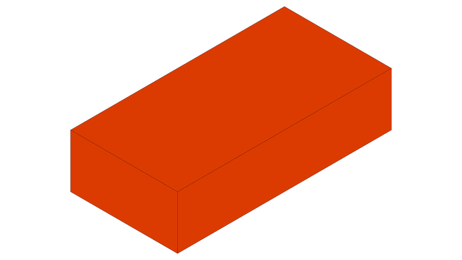 Bata Merah 20x10x5 | 3D Warehouse