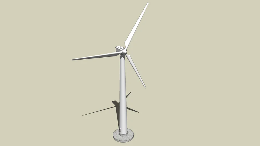 GE 1.5 MW Wind Turbine | 3D Warehouse