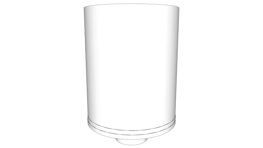 simple porcelain keyless lamp socket | 3D Warehouse