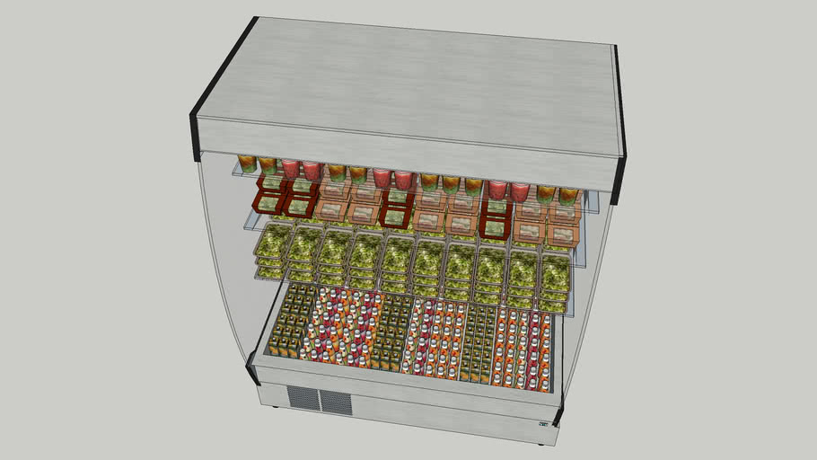 Chilled Multideck 1200 Wide | 3D Warehouse