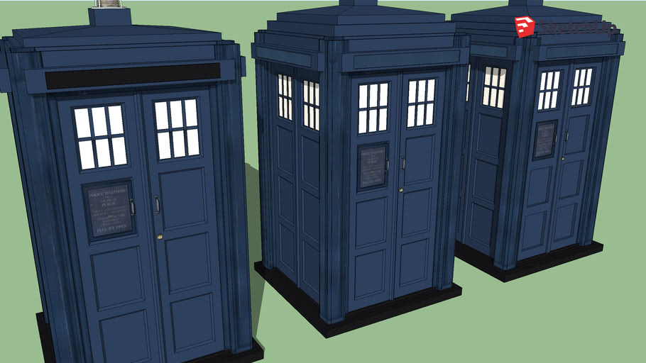 TARDIS Prop - Newbery Prop Variations | 3D Warehouse