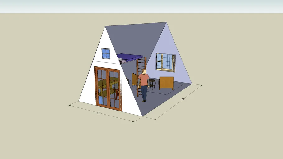 small a-frame | 3D Warehouse