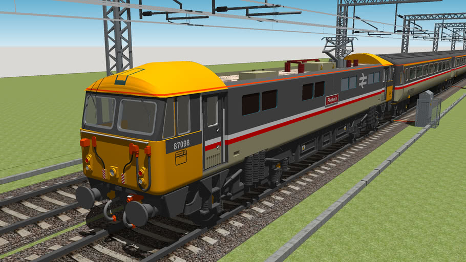 Intercity Class 87 Intercity With MK3 Coaches | 3D Warehouse