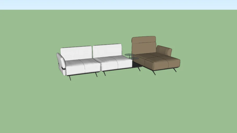 Sofá Pablo - Módulo com Chaise | 3D Warehouse