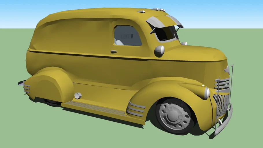 custom chevy COE panel van | 3D Warehouse