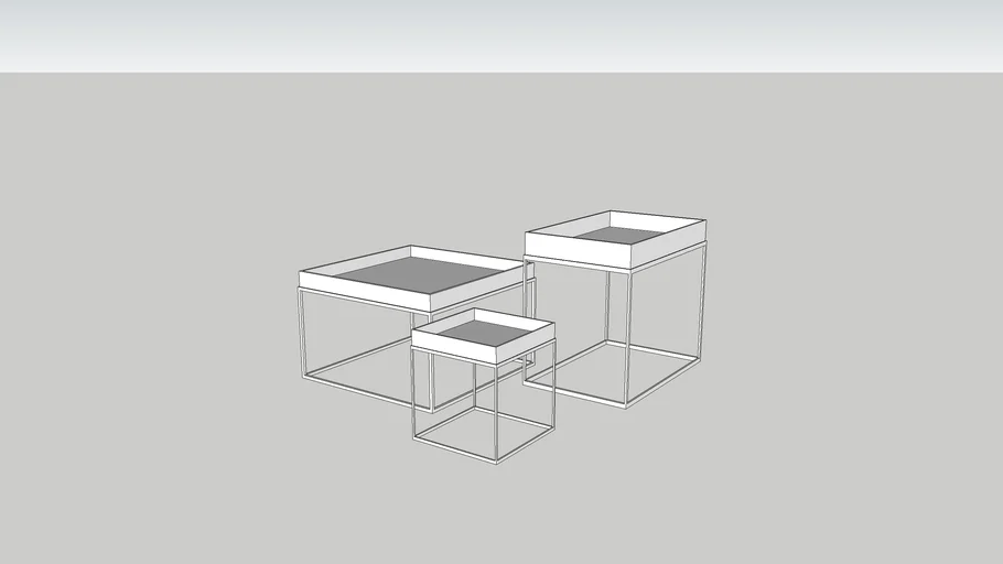 Hay tray tables | 3D Warehouse