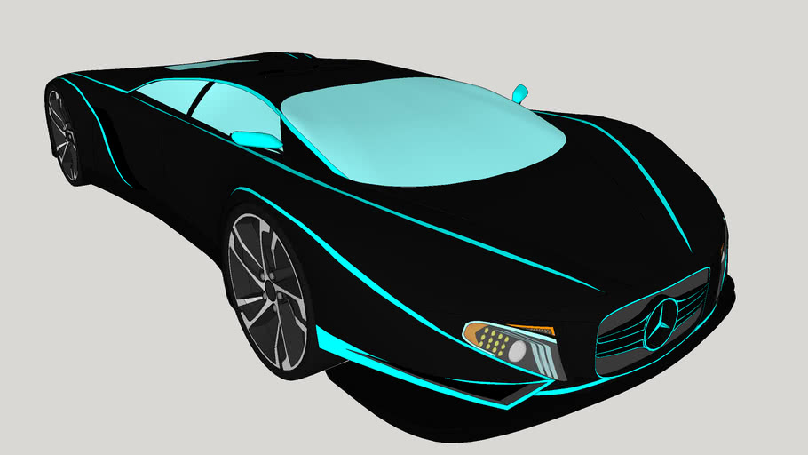 Mercedes Blue Lightning (car concept) | 3D Warehouse