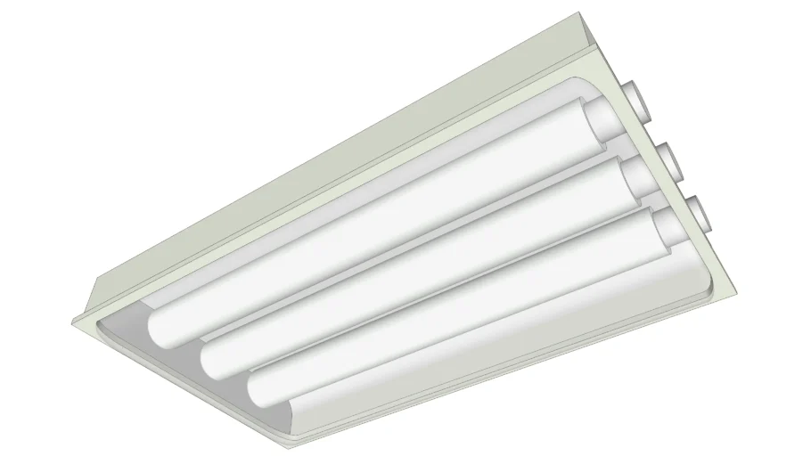 CEILING FLUORESCENT LIGHT | 3D Warehouse