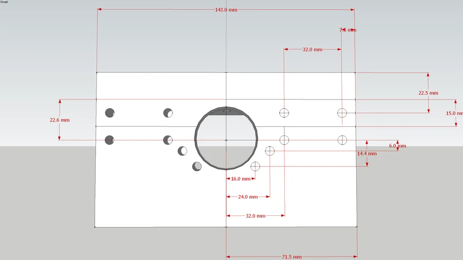 gabarito de furação | 3D Warehouse