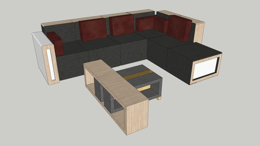 table, sofa | 3D Warehouse