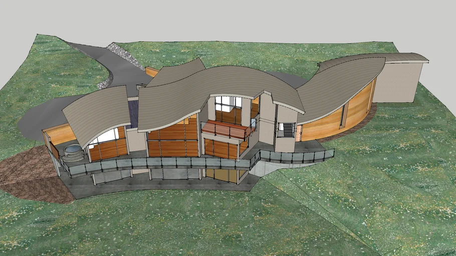 Curvy Concept House | 3D Warehouse