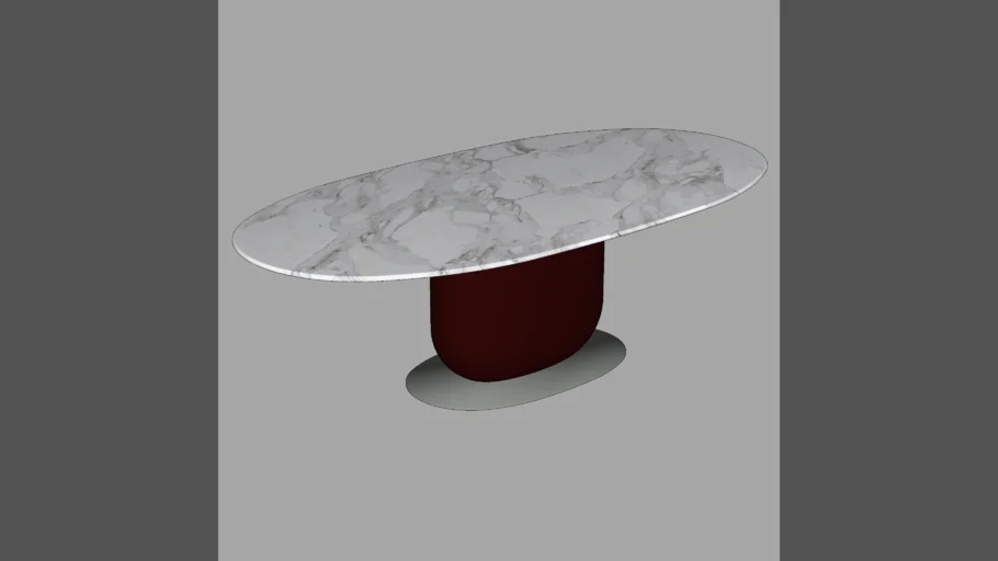 Pianca_Ettore oval table | 3D Warehouse