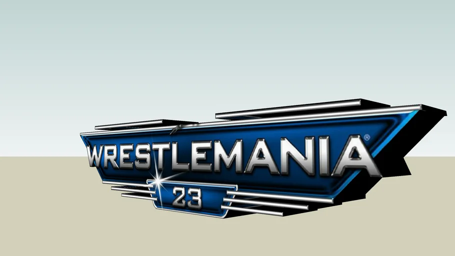 Wrestlemania 23 logo | 3D Warehouse