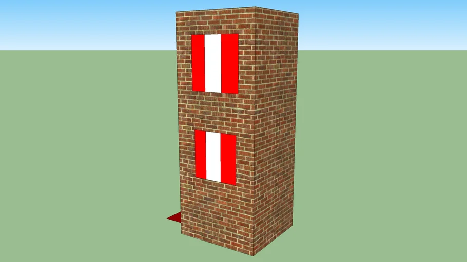 Red Brick Tower | 3D Warehouse