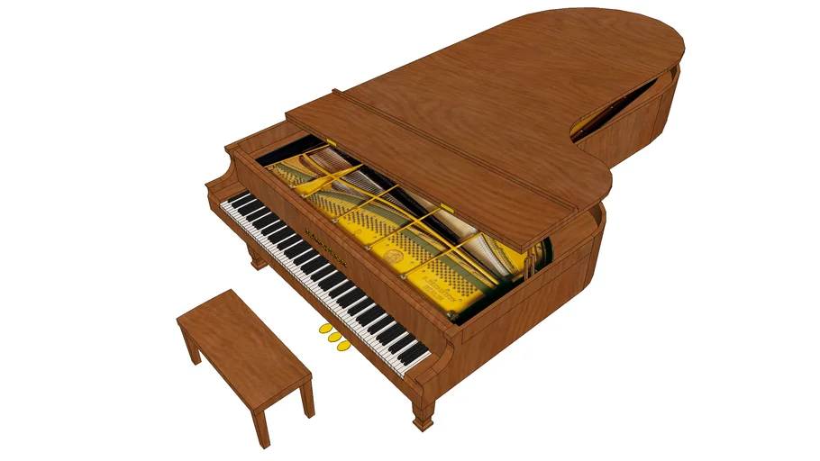 Piano Model | 3D Warehouse