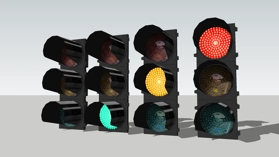 LED traffic signals | 3D Warehouse