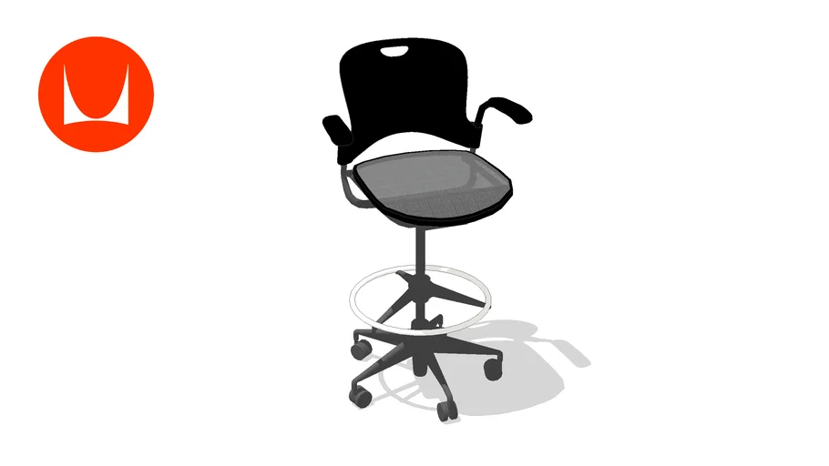 Caper Multipurpose Stool - FLEXNET | 3D Warehouse