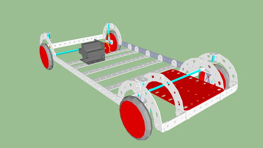 meccano chassis and steering rack | 3D Warehouse