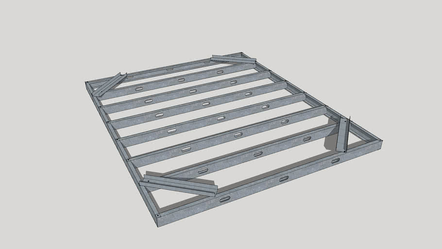 Panel simple steel frame | 3D Warehouse