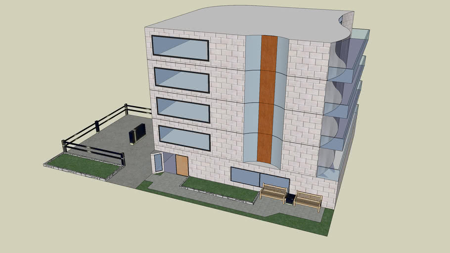 4 Story Building | 3D Warehouse