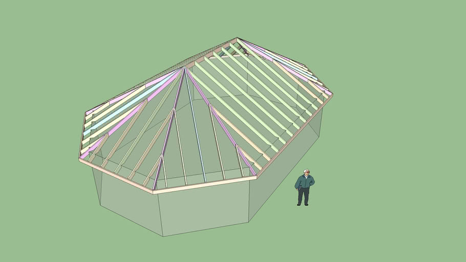 Octagon Roof 2 | 3D Warehouse