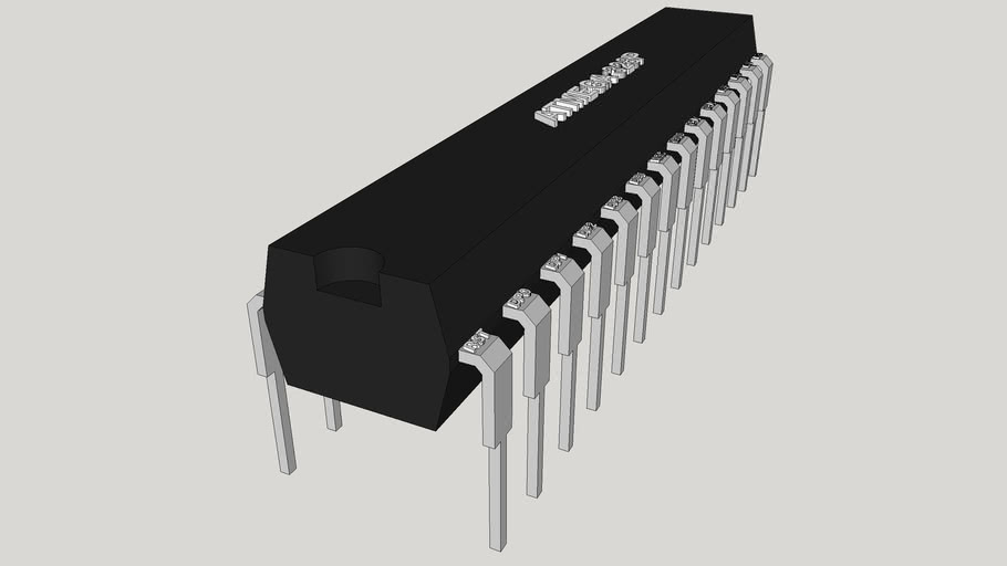 ATMEGA328P PDIP with Arduino Bootloader | 3D Warehouse