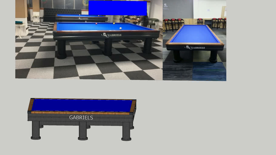 Billiard Table GABRIELS 국제식대대 | 3D Warehouse