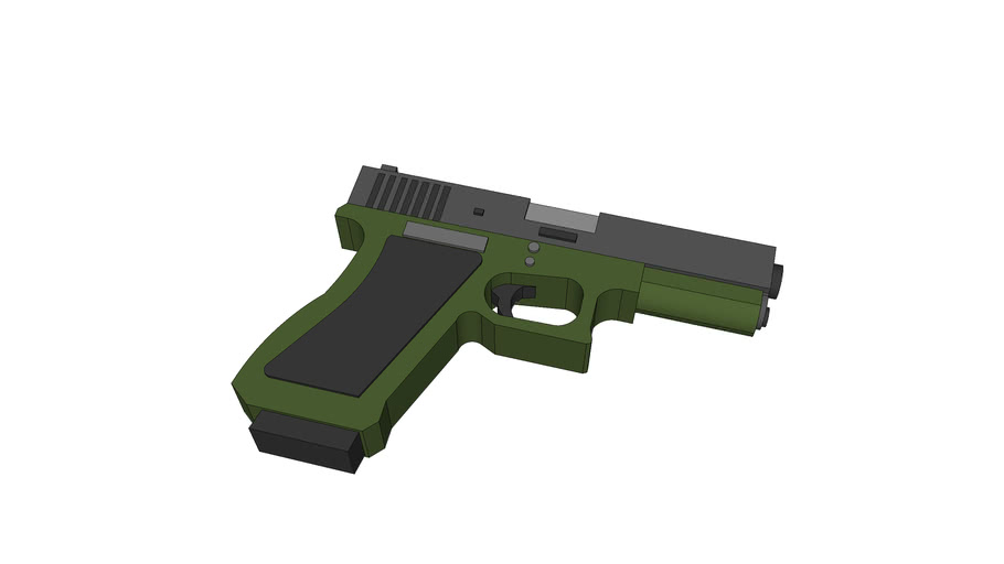 Glock 21 - Navy Green Frame | 3D Warehouse