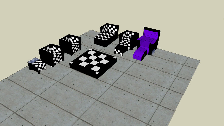 block chair | 3D Warehouse