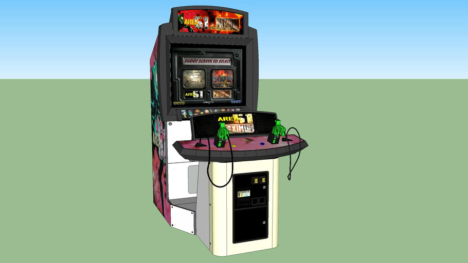 Area 51 Maximum Force Dual Showcase Cabinet Arcade Warehouse