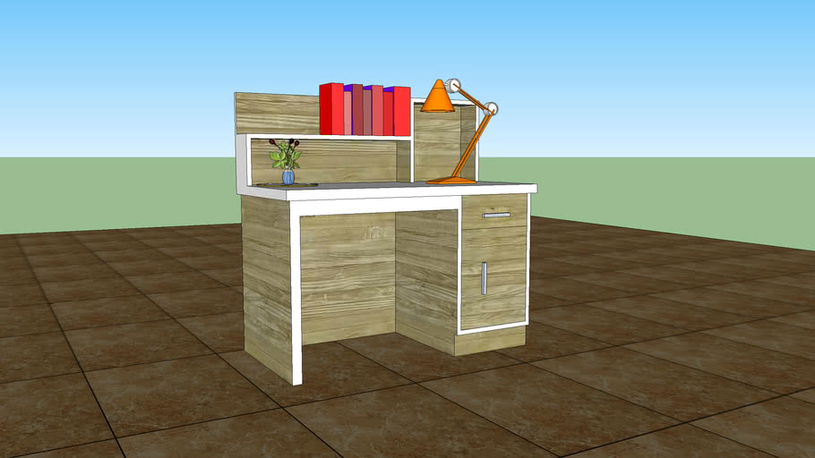 Meja Kerja Sederhana | 3D Warehouse