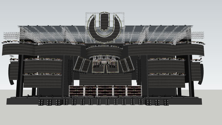 Ultra music festival 2015 Mainstage | 3D Warehouse