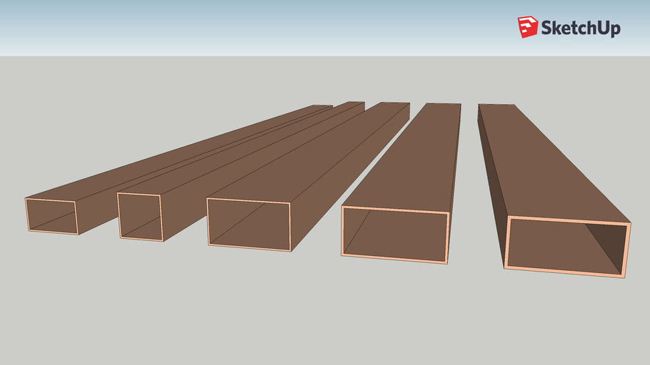 Perfiles rectangulares | 3D Warehouse