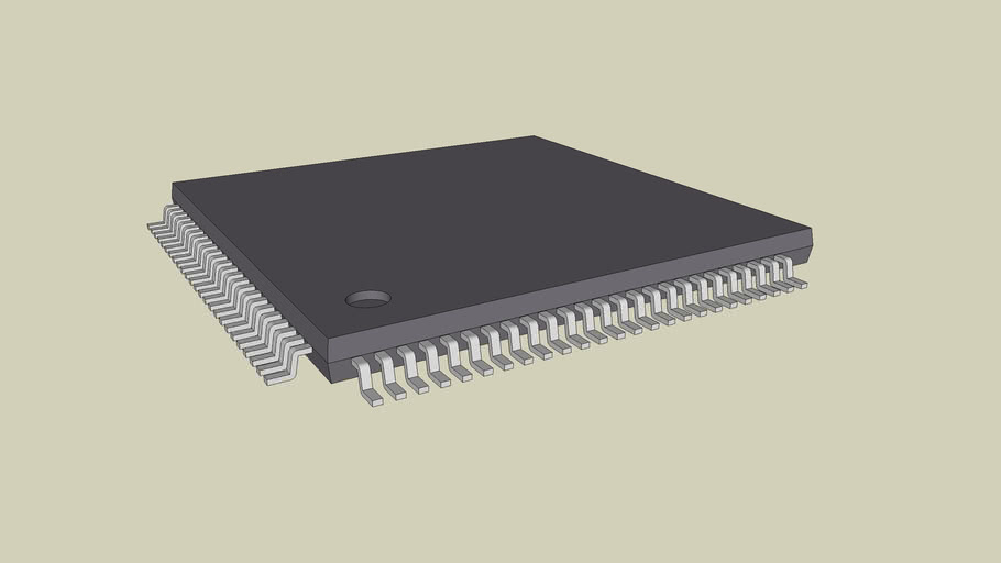 TQFP100 Package | 3D Warehouse