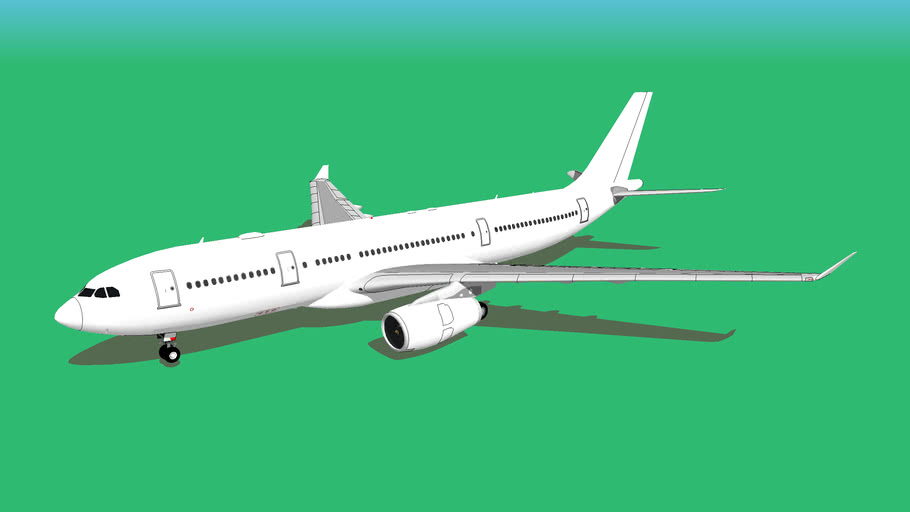 Template - Airbus A330-200 (v.2) | 3D Warehouse