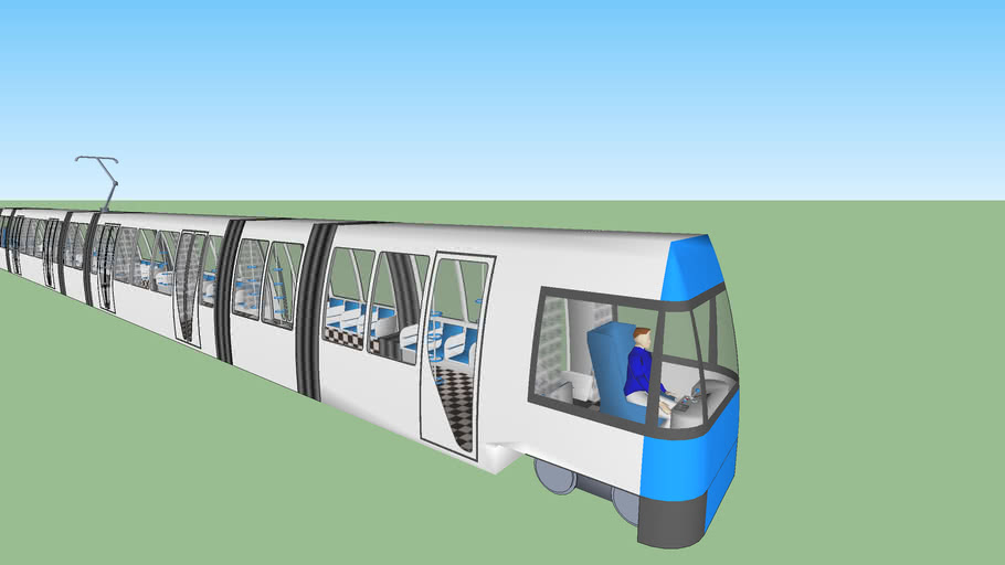 w/ interior] LRT low floor | 3D Warehouse