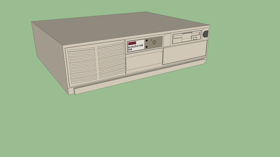 Digital (DEC) AlphaStation 200 workstation computer | 3D Warehouse