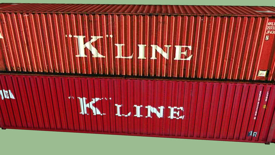 K-Line Container Double Stack | 3D Warehouse