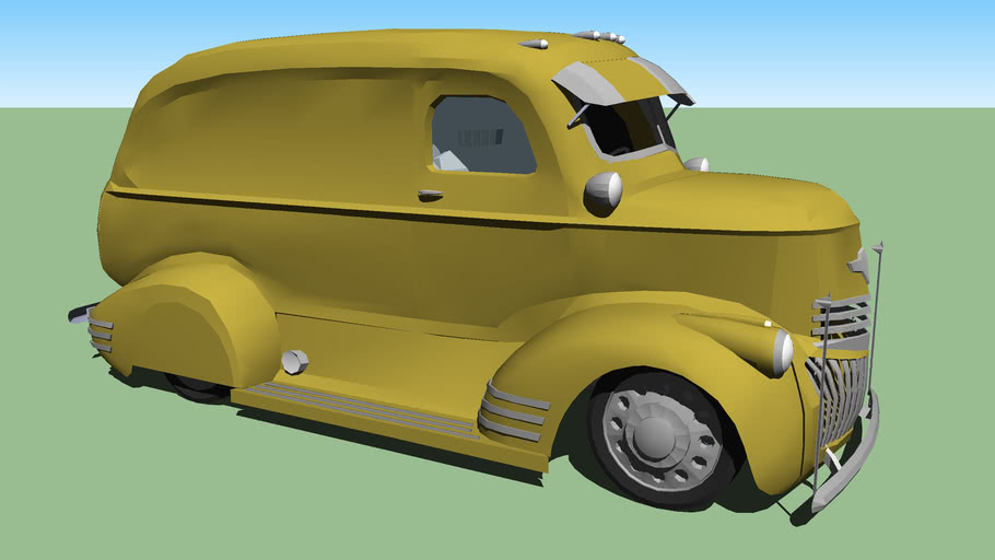 custom chevy COE panel van | 3D Warehouse