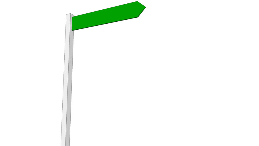 Direction Sign Post | 3D Warehouse