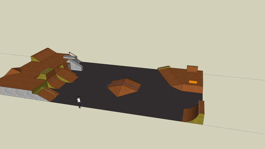 Vert Skatepark with Street Course | 3D Warehouse