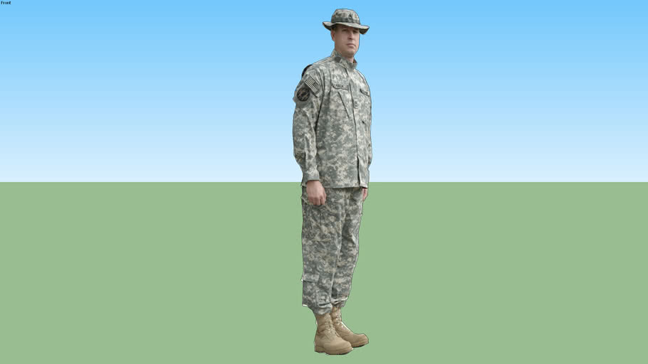 2D US Soldier | 3D Warehouse