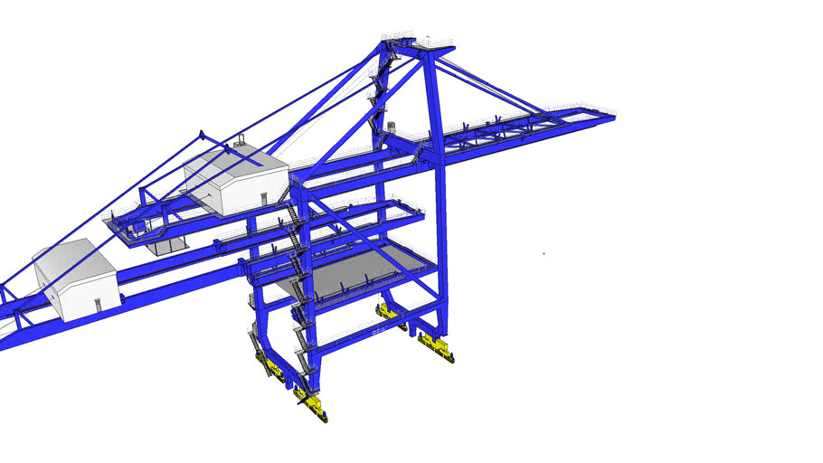 Dual Trolley Quay Crane | 3D Warehouse