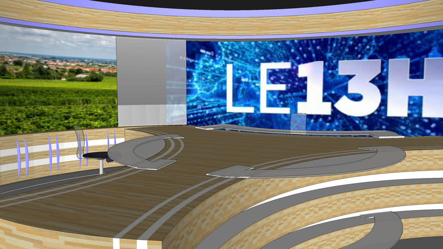 Studio du 13h de TF1 De Août 2011 à Juillet 2015 | 3D Warehouse