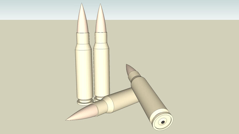 .308 Winchester Bullet | 3D Warehouse