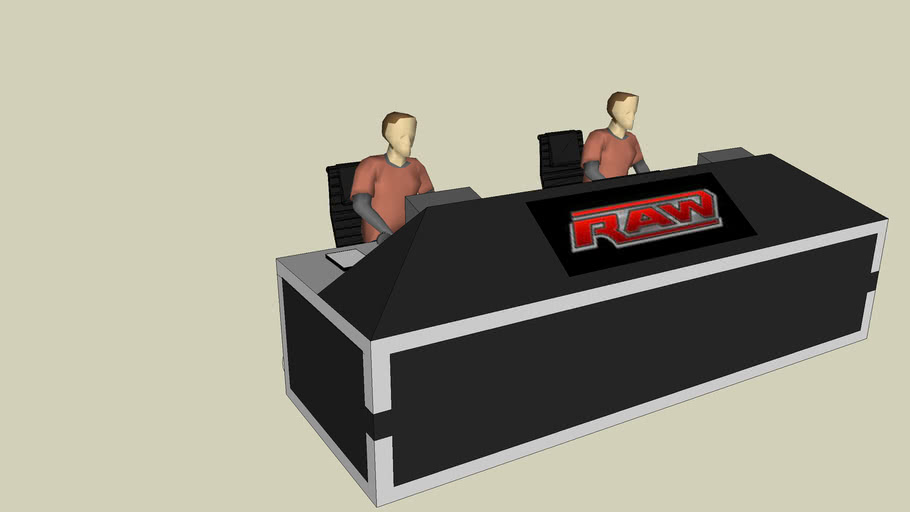 WWE Announcers Table | 3D Warehouse